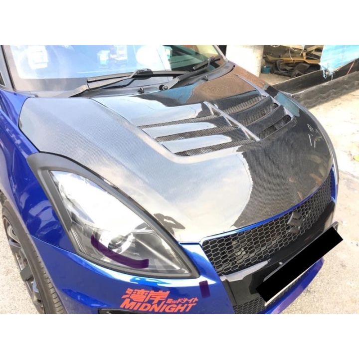 Suzuki swift carbon fiber front bonet | Lazada