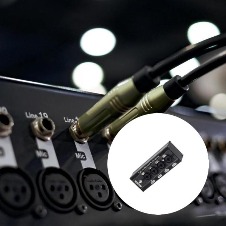 6.5mm 3Pin Balanced 1 In 4 Out Sound Distributor Support Digital Analog ...