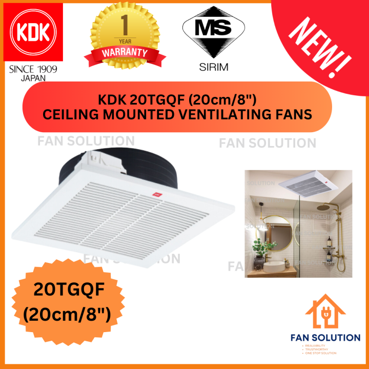 KDK 20TGQF CEILING MOUNTED PROPELLER / VENTILATING FANS [20cm/8"]. KDK ...