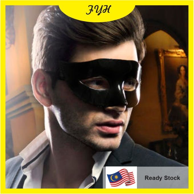 *Malaysia Ready Stock* Masquerade Mask for men half face men party mask ...