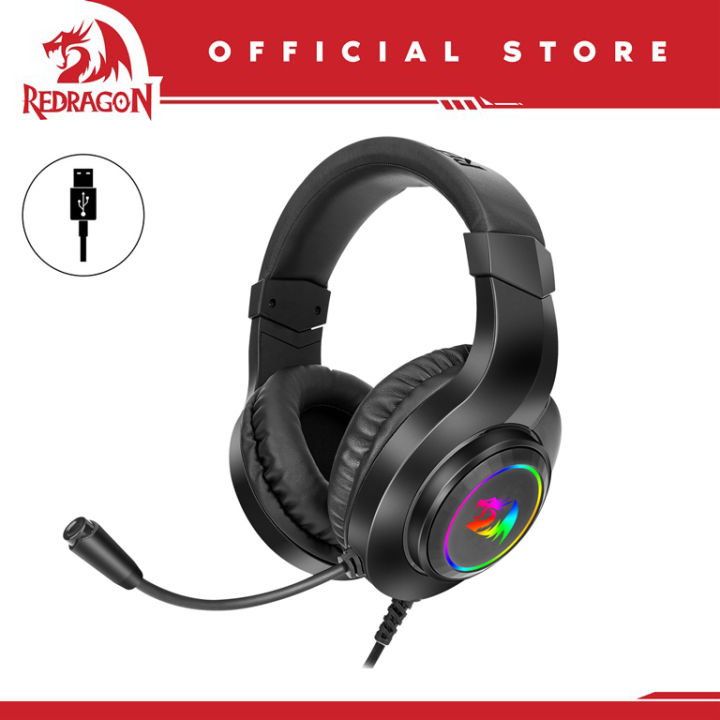 Redragon Hylas H371-RGB Virtual 7.1 Sorround Sound RGB USB Wired Gaming ...