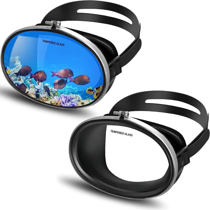 Oval Shape Scuba Diving Mask Classic Freediving Mask Retro Oval Anti ...