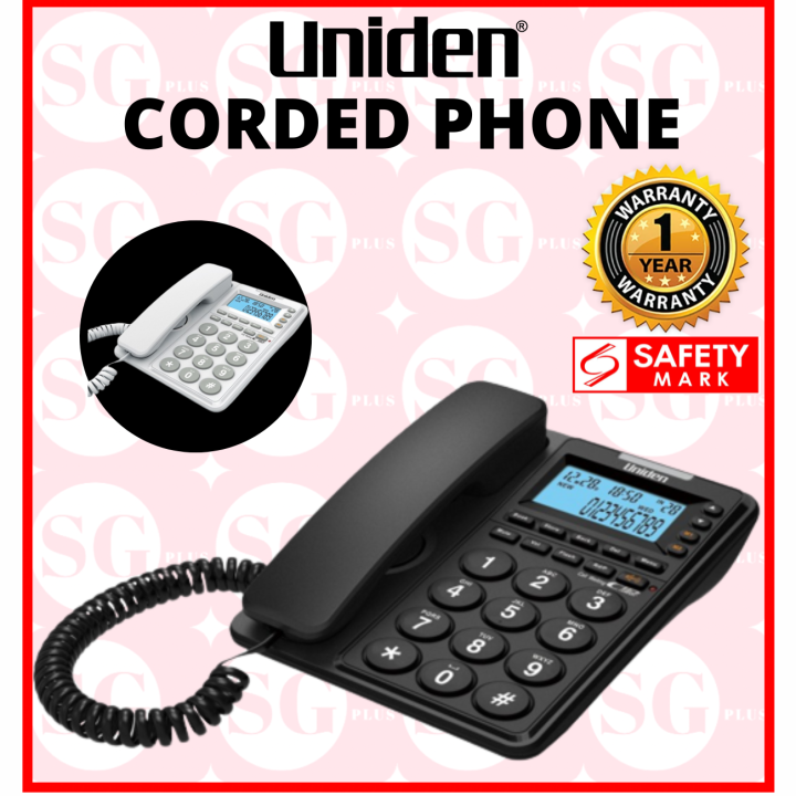 Uniden AT6411 Big Button & Big Display Digital Corded Phone | Lazada ...