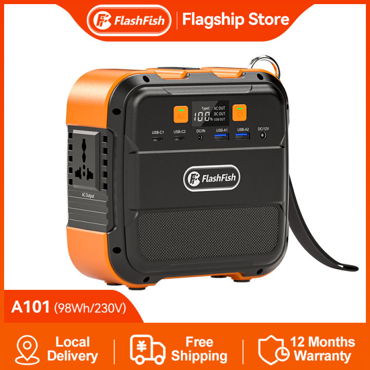 【COD】FlashFish A101 220V 120W เครื่องกำเนิดไฟฟ้าพลังงานแสงอาทิตย์ ...