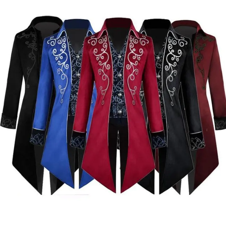 【The New】 Halloween European Court Prince Costume Vintage Dovetail ...