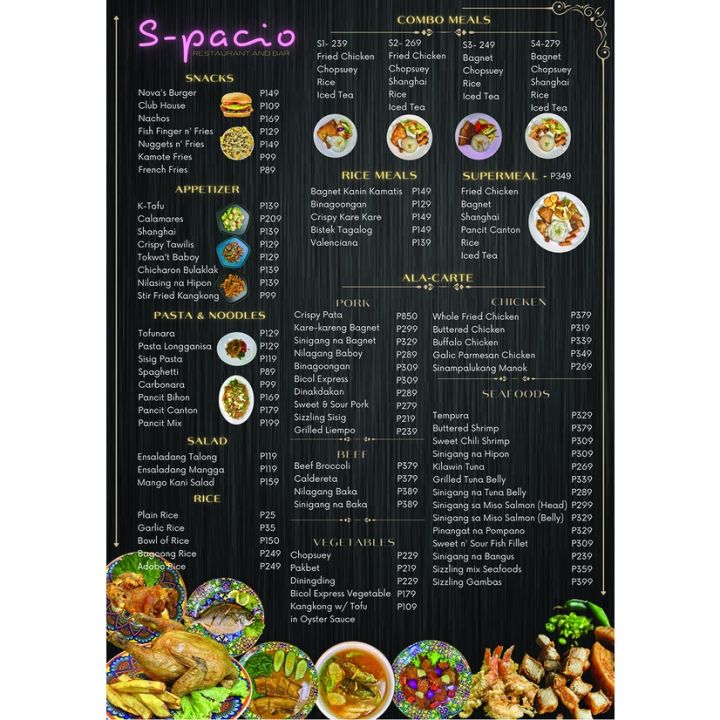 Menu Customized | Table Menu | Wall Board Sintra board | Lazada PH