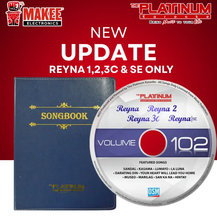 Platinum Reyna 1/2/3c/SE Updated CD and Songbook Volume 102 (Updated as of APRIL 2025) | Lazada PH