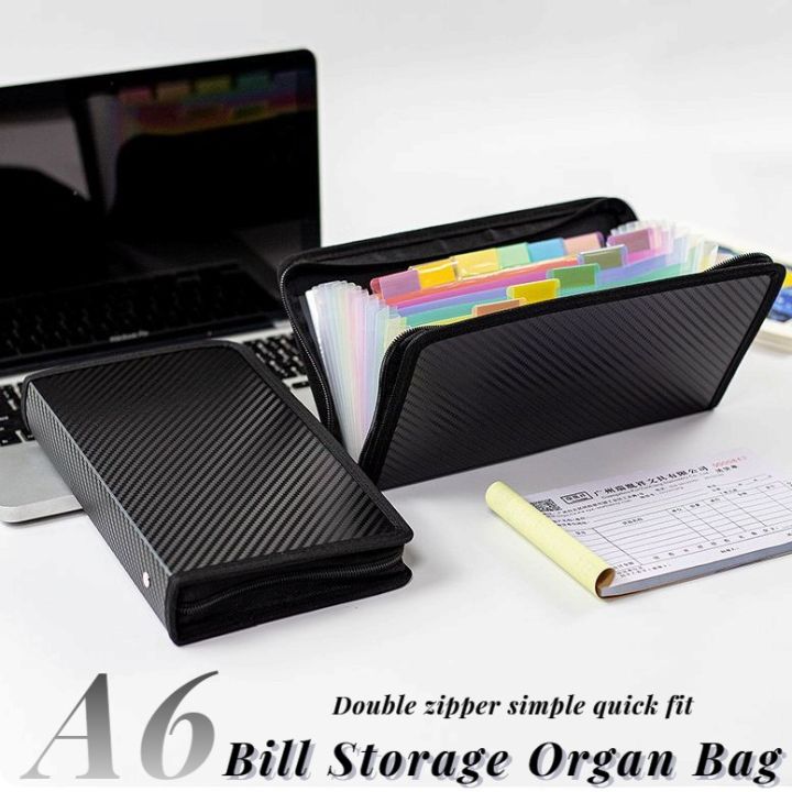 Receipt Organizer Bill Bag Expanding File Folder Document Organizer ...