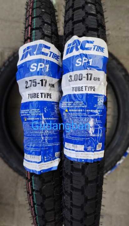 Paket IRC SP1 275 - 17 dan 300 - 17 Ban Luar Motor bebek Original Baru ...