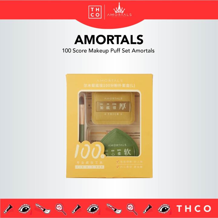 AMORTALS 100 Score Makeup Puff Set 尔木萄100分粉扑棉花糖气垫 | Lazada
