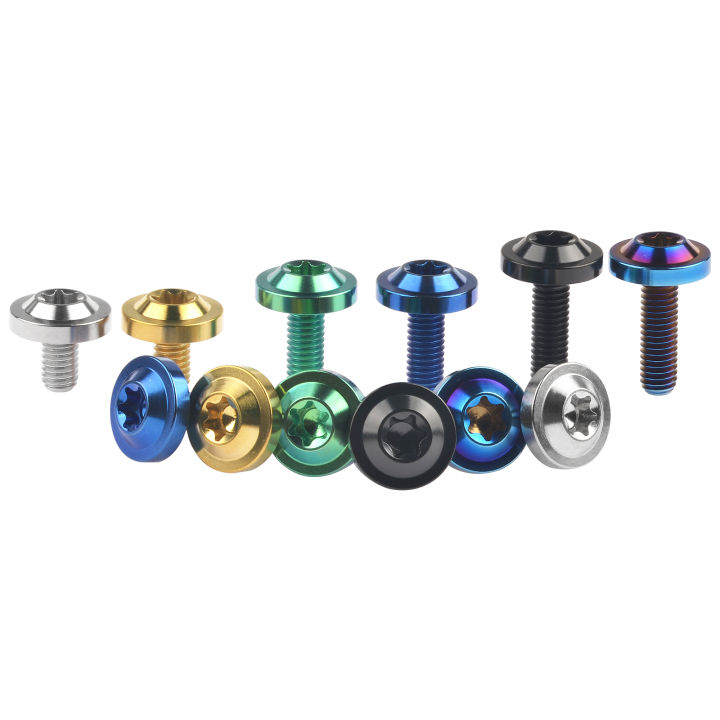 Wanyifa M6X10 15 20 25mm T30 Torx Head Titanium Screws Thick Head Ti ...