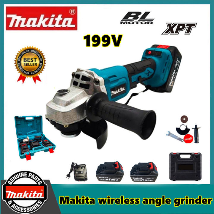 Makita 199V Cordless Angle Grinder Industrial Heavy Duty Angle Grinder ...