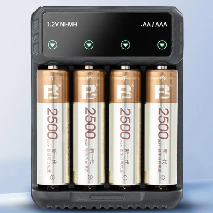 Rechargeable AA/3A Smartly Individual USB C Batteries Quick Charging ...