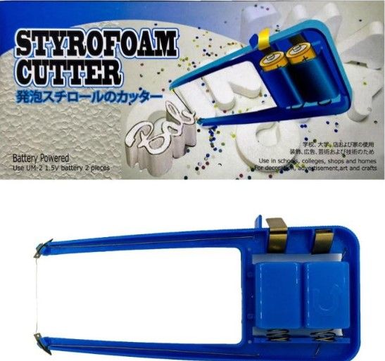 [ 1 box ] Styrofoam Blue Cutter Battery Powered Hot Wire Foam Cutter ...