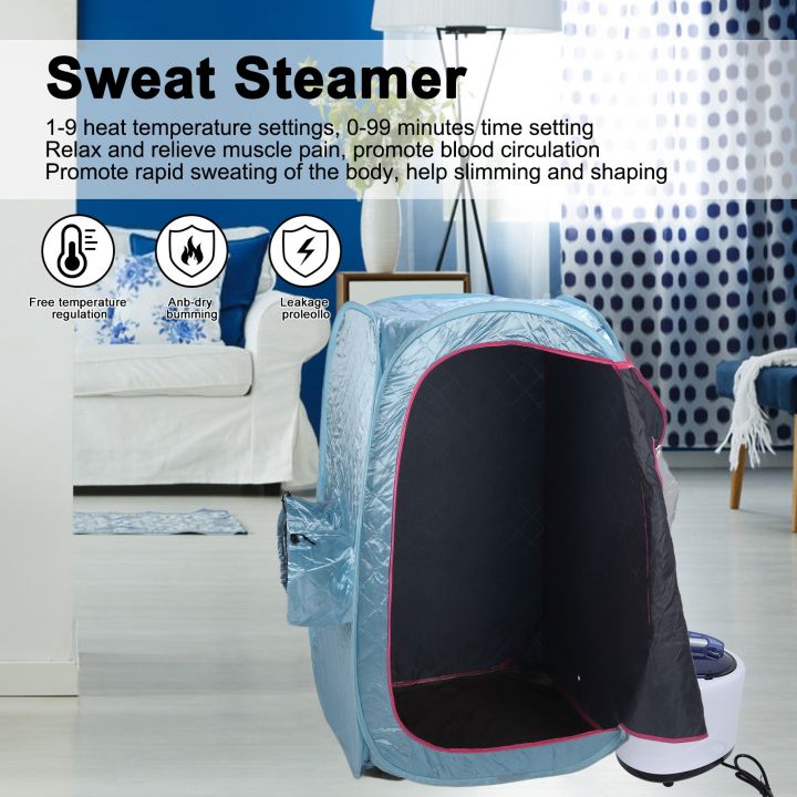 แบบพกพาซาวน่าเต็นท์กันน้ำReusable Full Body Steam Boxสปาอุปกรณ์บำบัด ...