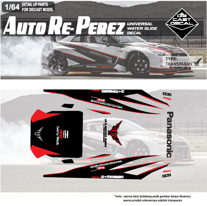 Decal Hotwheels Autoreperez Racing Livery - Nismo Nissan GTR R35 ...