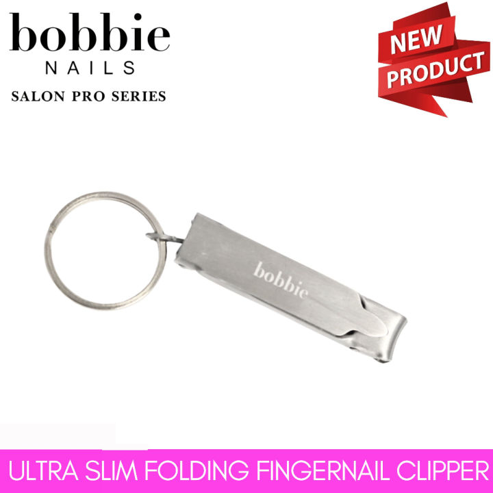 Bobbie Nails Salon Pro Series - Ultra Slim Folding Fingernail Clipper ...