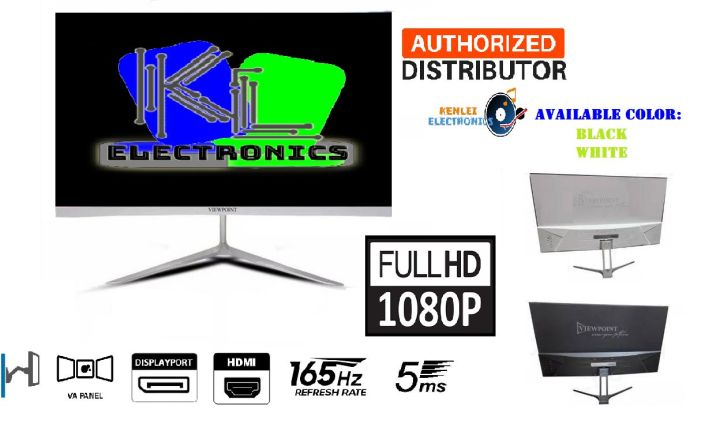 Viewpoint Monitor 24 inch 165hz Semi Curved FHD-2418 Gaming Monitor ...