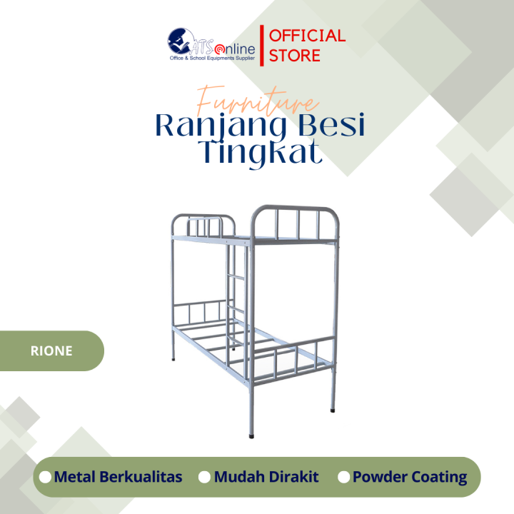 Rione Ranjang Tingkat Besi Rfa Ranjang Susun Lazada Indonesia