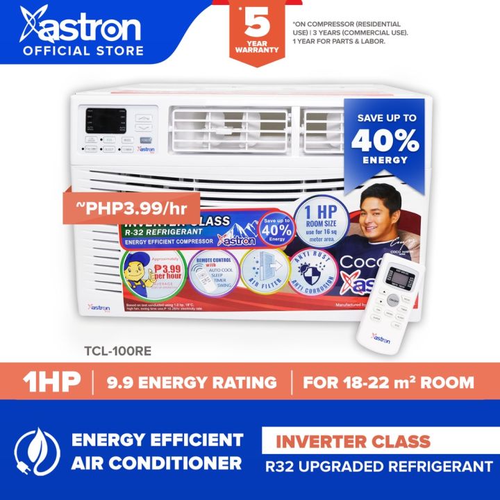 Astron Inverter Class 1HP Aircon with remote (window-type air ...