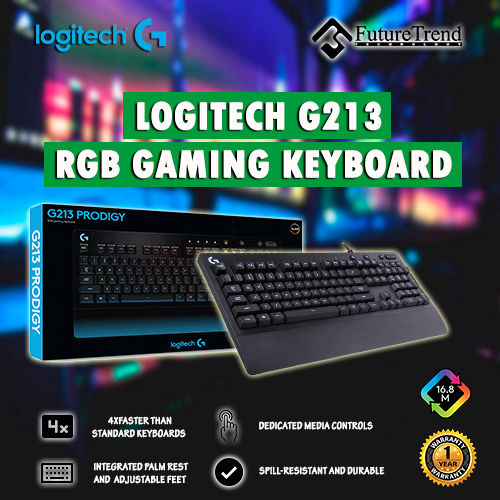Logitech G213 Prodigy RGB Gaming Keyboard | Lazada