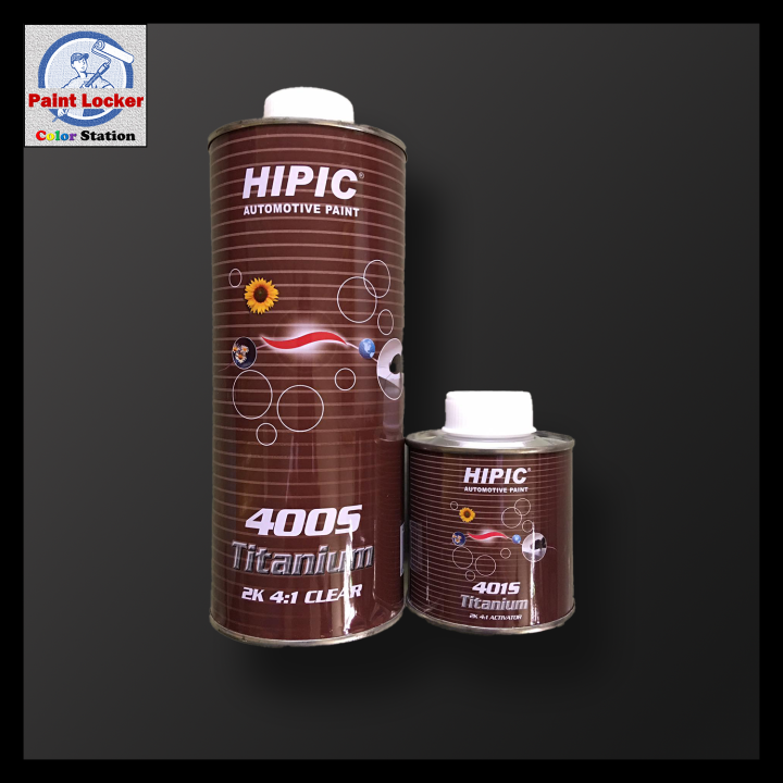 HIPIC 400S Titanium 2K 4:1 Clear Topcoat with Activator - 1 Liter ...
