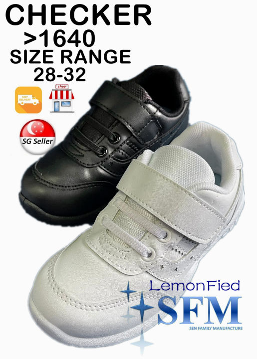 Checker 1640 Size 28 - 32 School Shoes Black PVC Sneakers SG Retailer ...