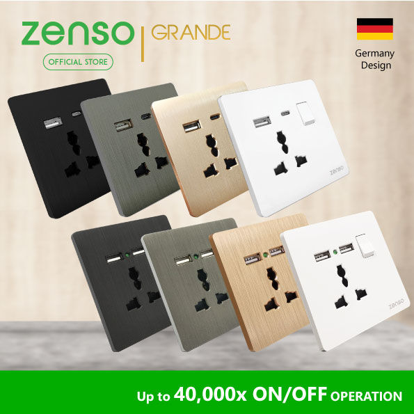 ZENSO GRANDE - Universal+USB / Universal+Type A & Type C Switches ...