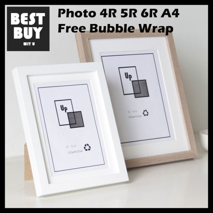 FREE Bubble Warp Photo ️ 4R,5R,6R,,A4 Modern Design Wood Photo Frame ...