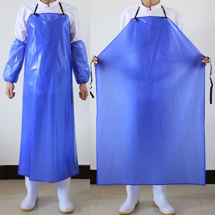 COD PVC Apron Extra long Waterproof Double Sided Oilproof apron aprons ...