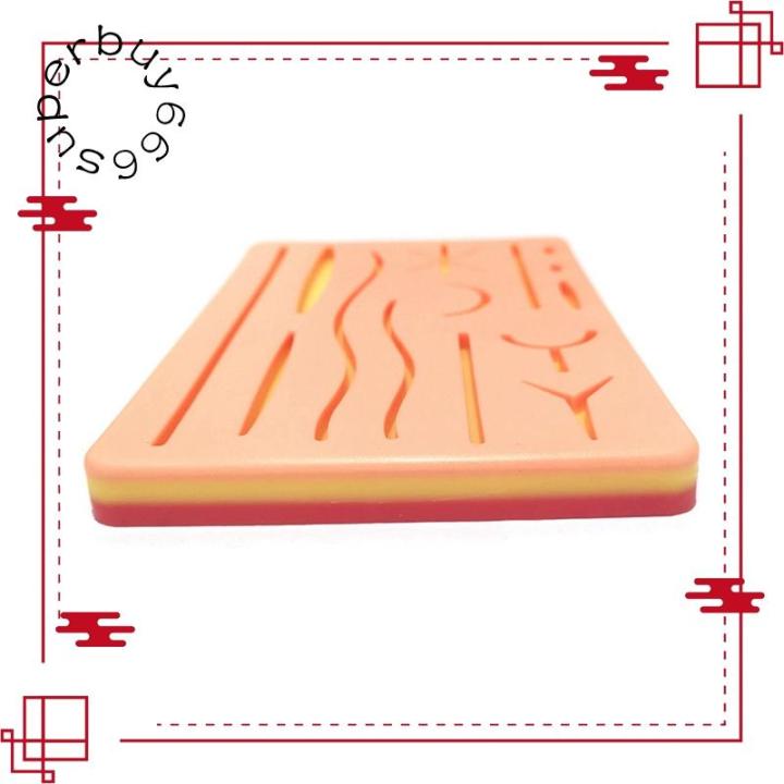 Traumatic Suturing Training Pad Wound Silicone Suture Pad Reusable ...