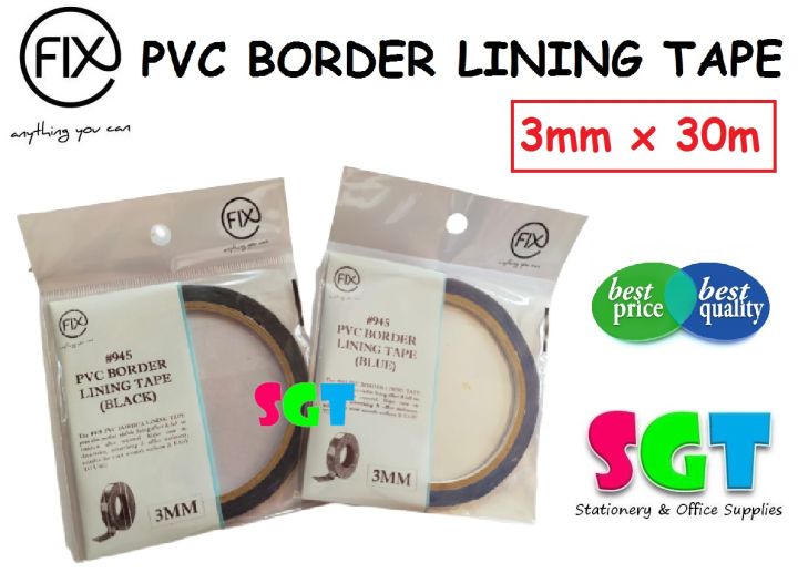 FIX Pvc Border Lining Tape 3mm x 30 meter | Lazada