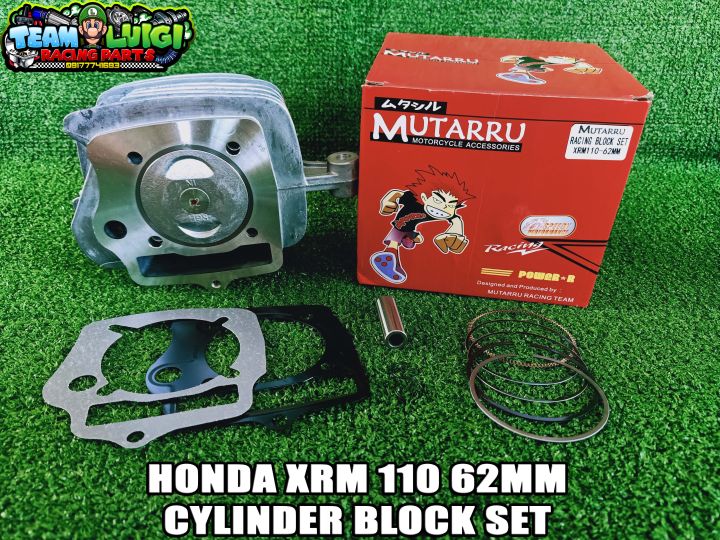 MUTARRU HONDA XRM 110 62MM CYLINDER BLOCK SET | Lazada PH