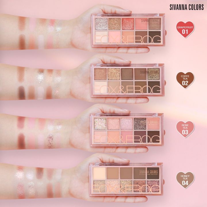 HF158 SIVANNA COLORS(ซิเวนน่า คัลเลอร์) EYESHADOW PALETTE อายแชโดว์พาเล ...