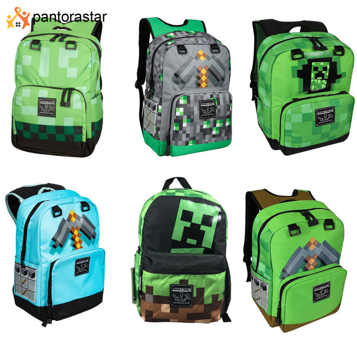[pantorastar] Minecraft School Bag Elementary School Children School ...