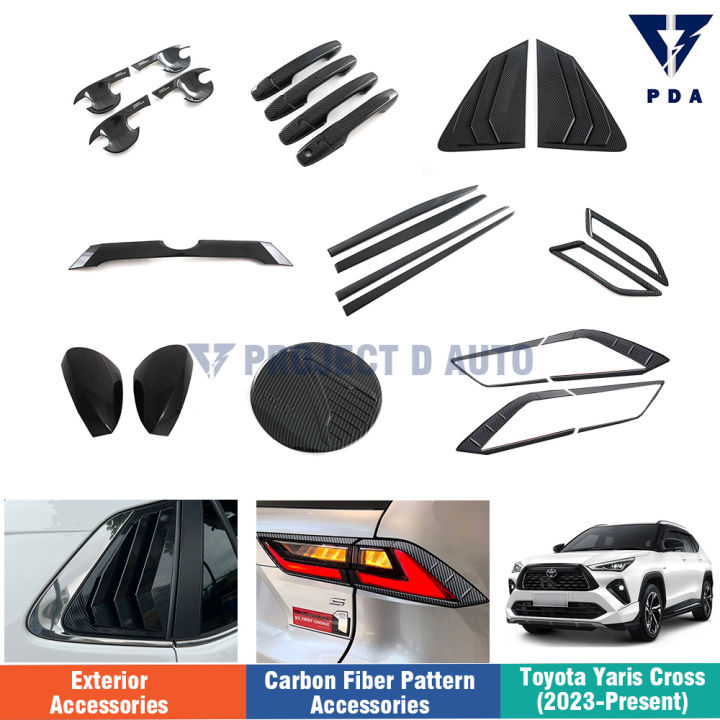 Toyota Yaris cross (2023-Present)Carbon Fiber Rear Fog Lamp Cover ...