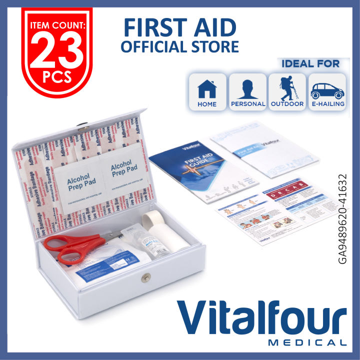 Vitalfour Compact First Aid Kit Suitable For Personal | Lazada