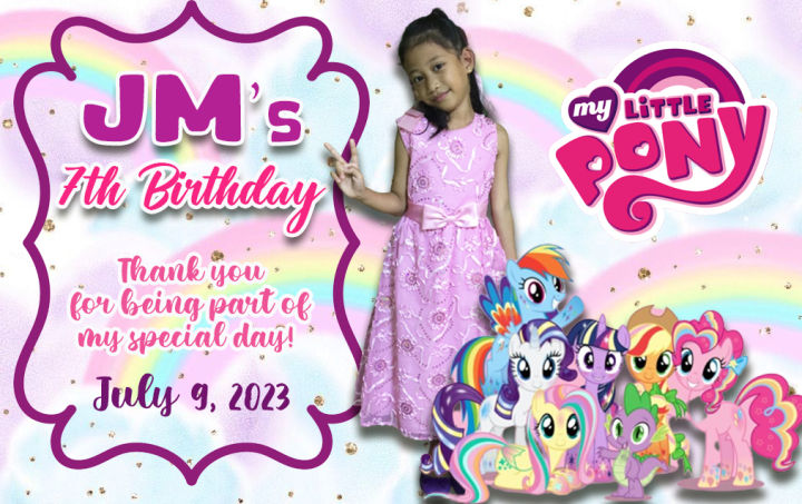 MY LITTLE PONY THEME GLOSSY OR GLITTERY REF MAGNET MINIMUM OF 20 PCS ...