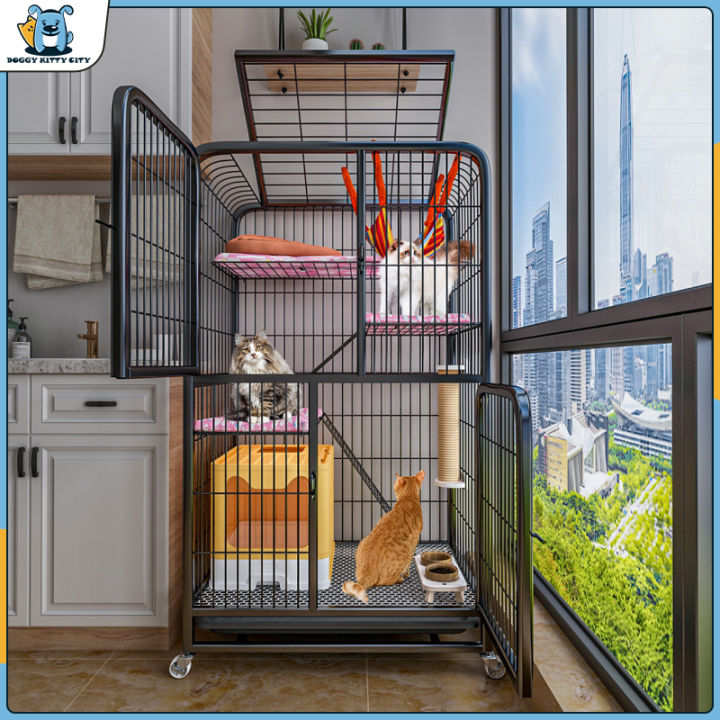 Cat Cage Cat House Pet Cage Cat Cage Household Indoor Super Large Cat ...