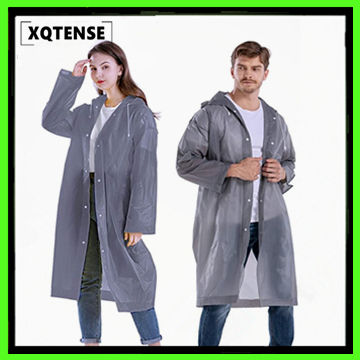 Grey Color Eva Raincoat Lightweight Unisex Raincoat for Adult ...