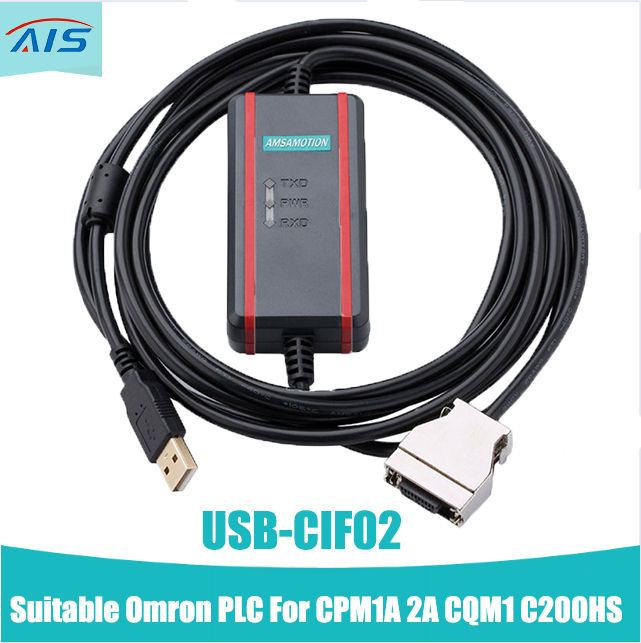 เหมาะกับ Omron เขียนโปรแกรมพีแอลซีเคเบิล USB-CIF02 + ดาวน์โหลดสาย CPM1A ...