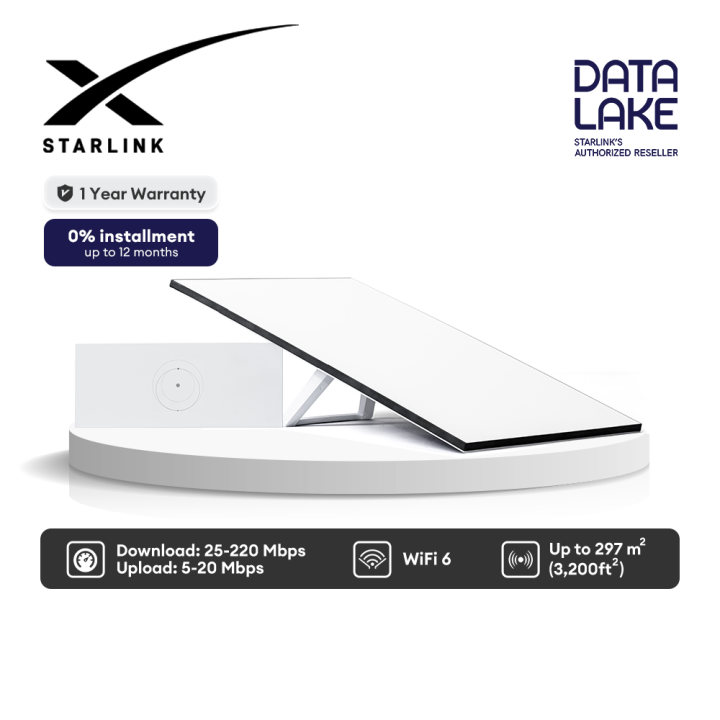 Starlink Residential Standard Satellite Internet with Wi-Fi Router ...