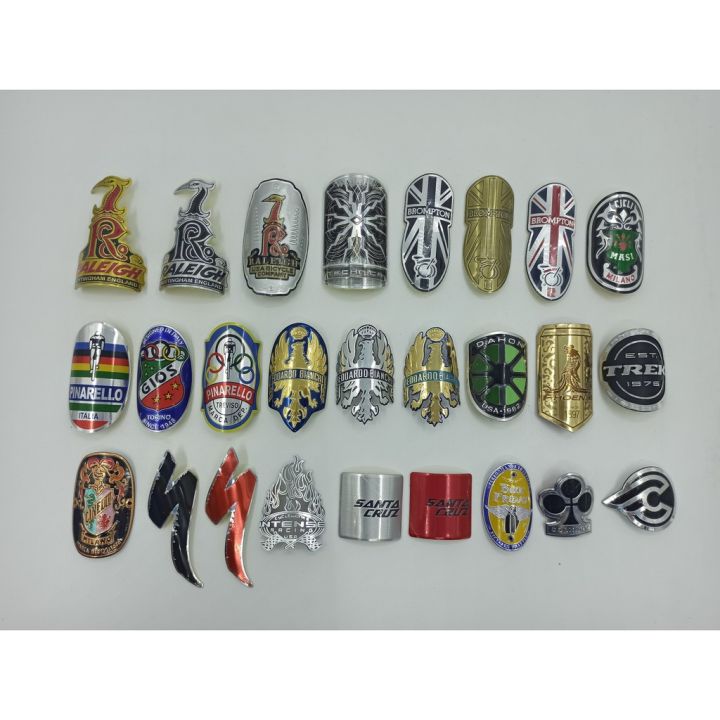 Meroca Alloy Head Badge Decals Sticker FOR BMX Bicycle Road Bike Frame ...