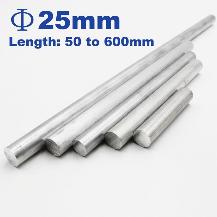 【Pre-order】 25mm Diameter Aluminum Round Bar/rod Length 50mm To 600mm ...