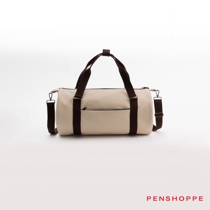 Penshoppe Dress Code Duffle Bag For Men (Beige) | Lazada PH