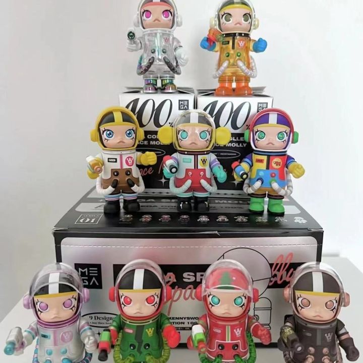 POPMART MEGA Collection Series 100 SPACE MOLLY Anniversary Blind Box ...