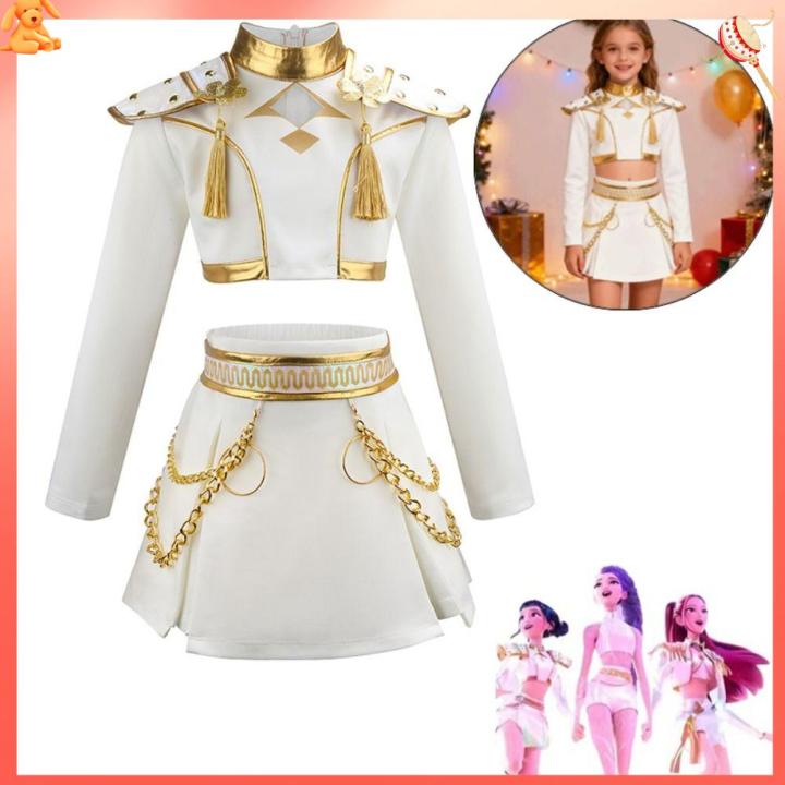 LIPS Mira Cosplay Kpop Demon Hunters Costume Kpop Group Idol Rumi ...