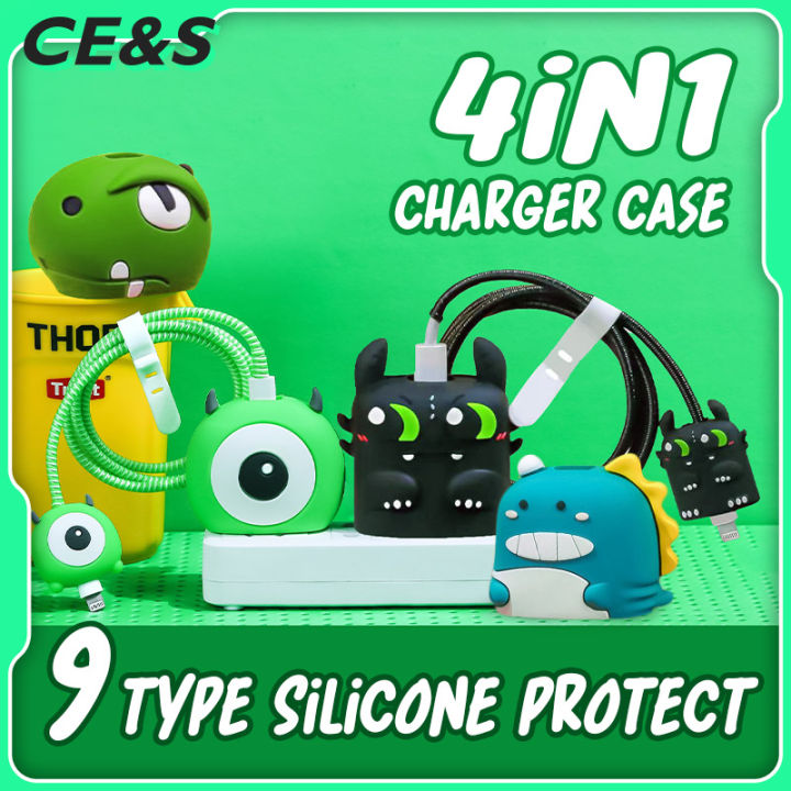 Cute Cartoon Charger Protector Case - Compatible for Apple 20W USB-C ...