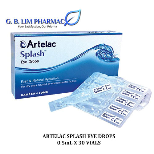 ARTELAC SPLASH EYE DROPS 30 X 0.5ML One Box (EXP: 28-02-2026) | Lazada