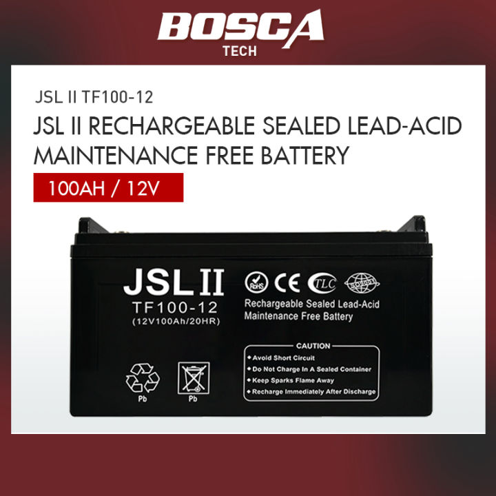 All new products JSL II TF100-12 12V-100Ah LEAD ACID BATTERY | Lazada PH